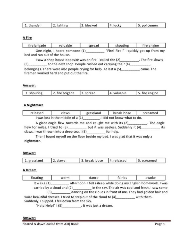 English Practise - Notes - MyPrivateTutor Malaysia