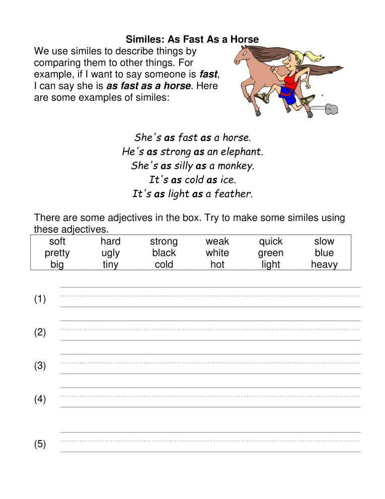 English Similes - Notes - MyPrivateTutor Malaysia