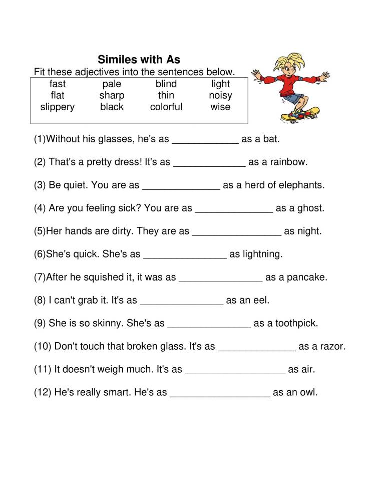 English Similes - Notes - MyPrivateTutor Malaysia