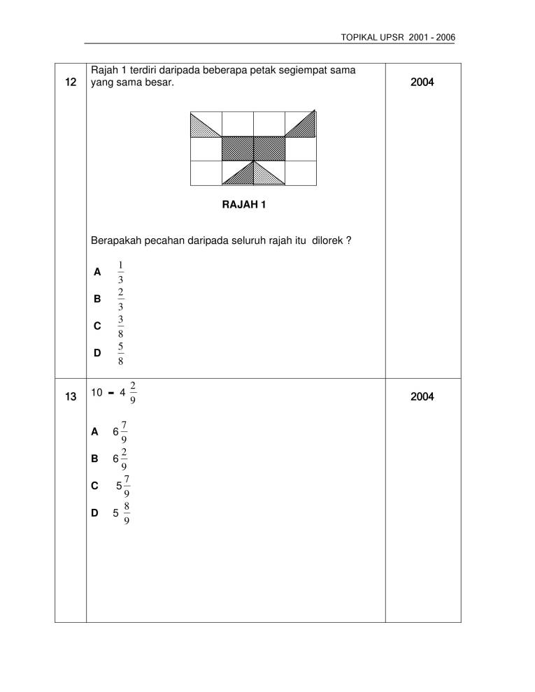 Basic Mathematics In Bahasa Malaysia For Mid School - Notes ...