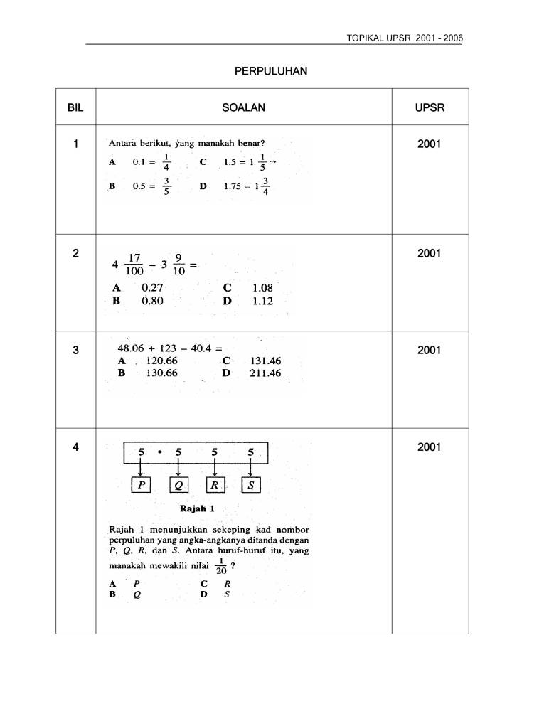 Basic Mathematics In Bahasa Malaysia For Mid School - Notes ...