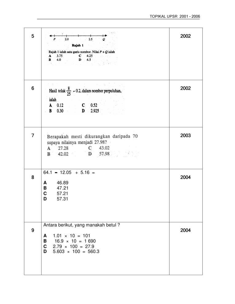 Basic Mathematics In Bahasa Malaysia For Mid School - Notes ...