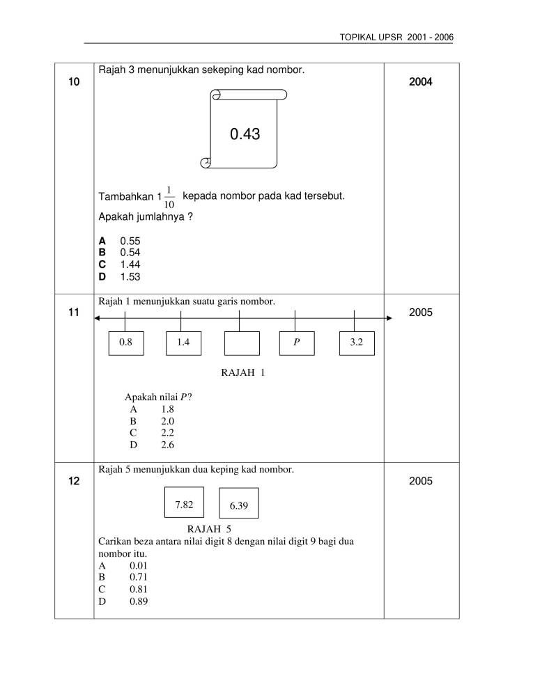 Basic Mathematics In Bahasa Malaysia For Mid School - Notes ...