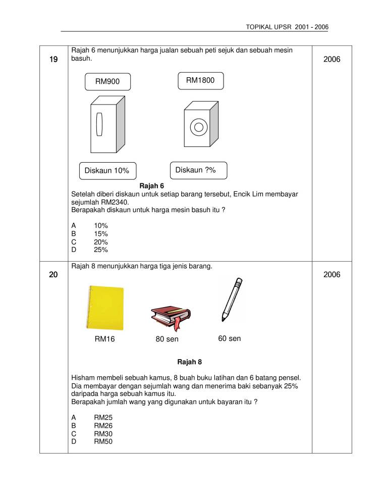 Basic Mathematics In Bahasa Malaysia For Mid School - Notes ...