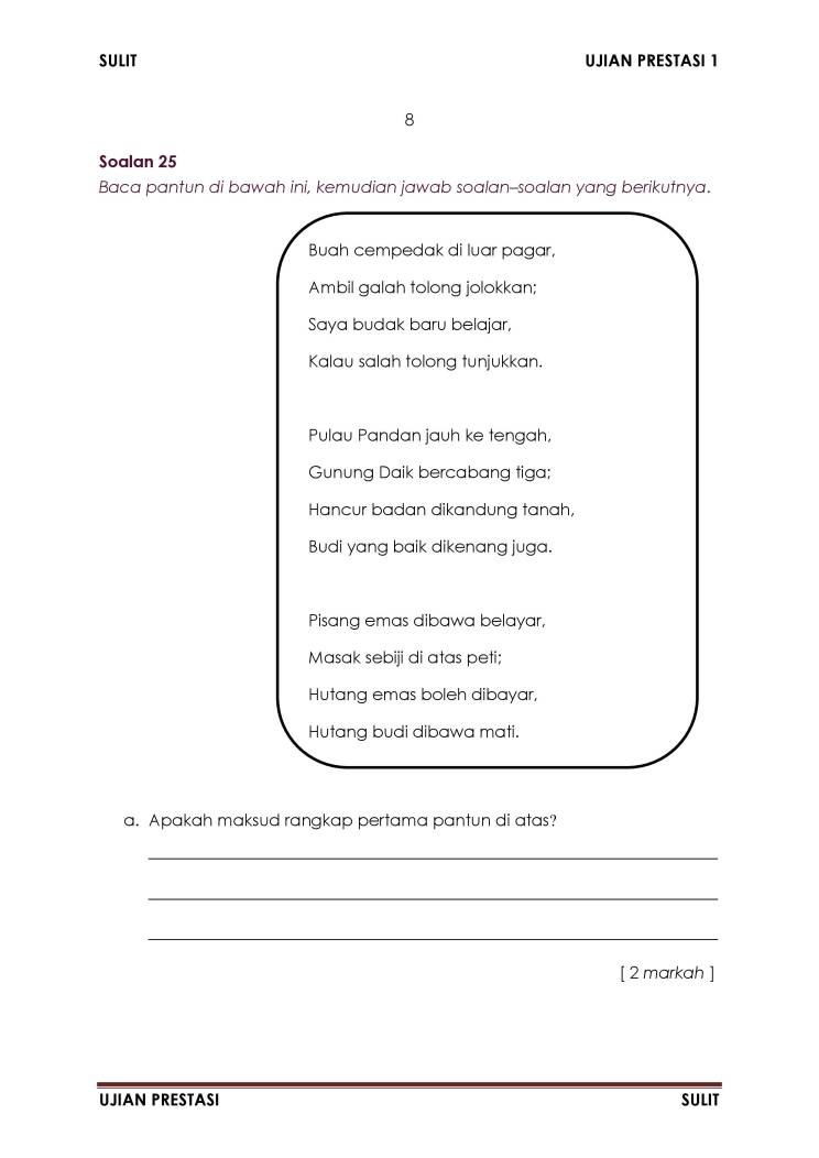 Malaysian Language Course : Training Practice Questions In Malay ...