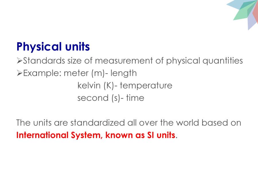 Fundamental Physics : Physical Quantity And Measurements - Notes ...