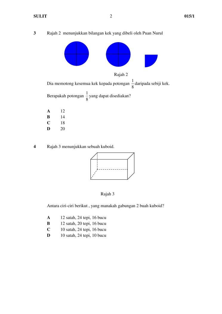 Mathematics MCQ Questions & Answers On UPSR Modules - Notes ...