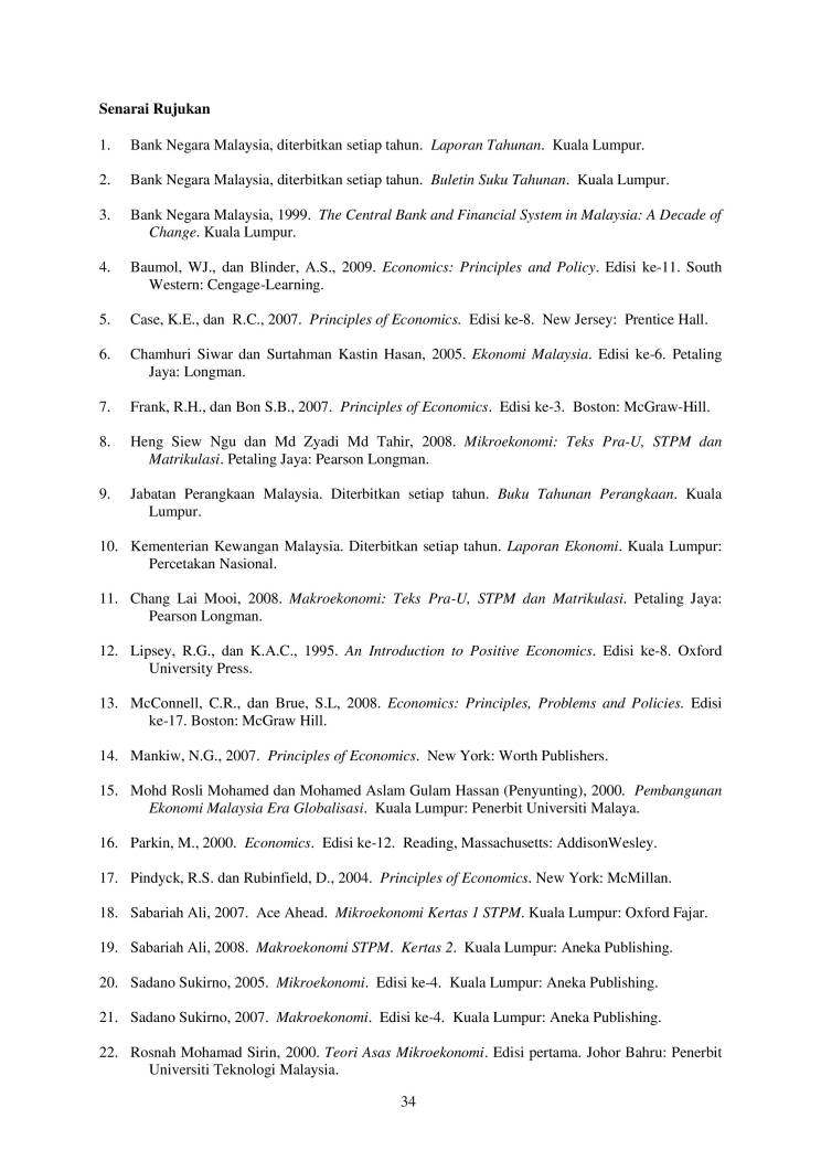 Sukatan Pelajaran Dan Peperiksaan STPM Ekonomi - Notes - MyPrivateTutor ...