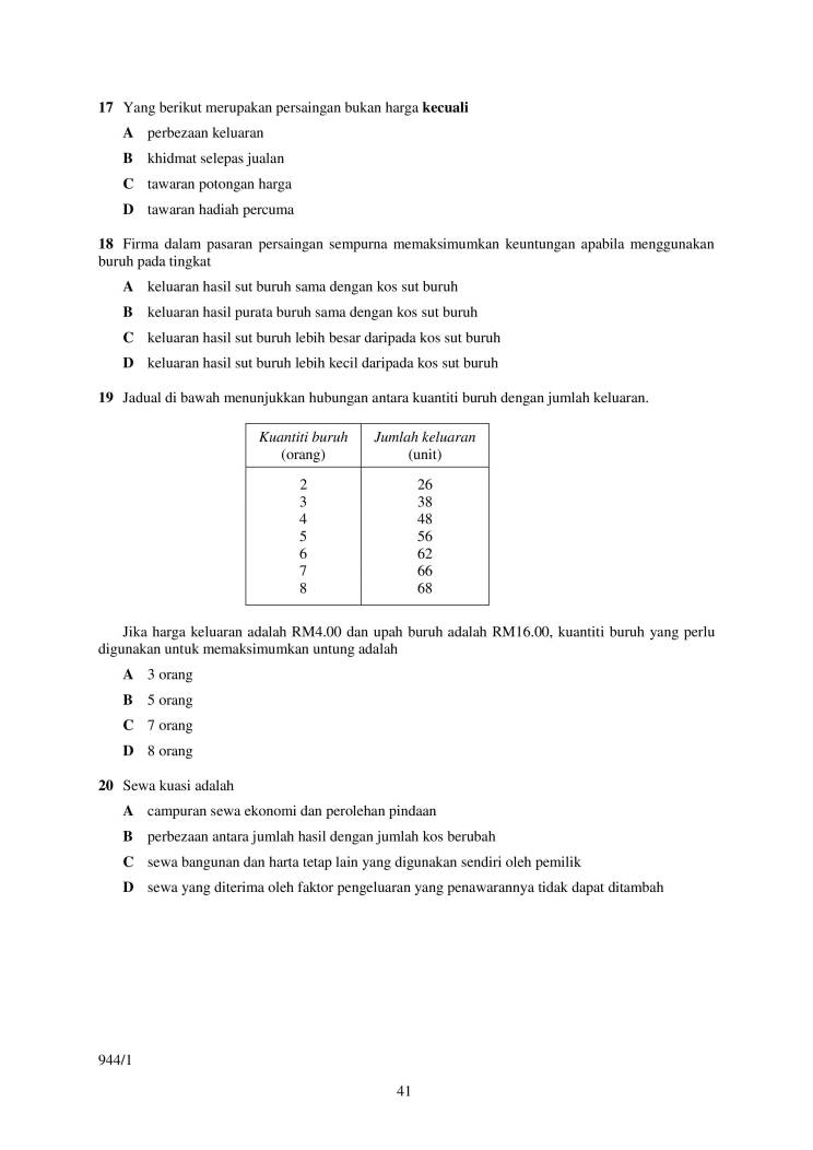 Sukatan Pelajaran Dan Peperiksaan STPM Ekonomi - Notes - MyPrivateTutor ...