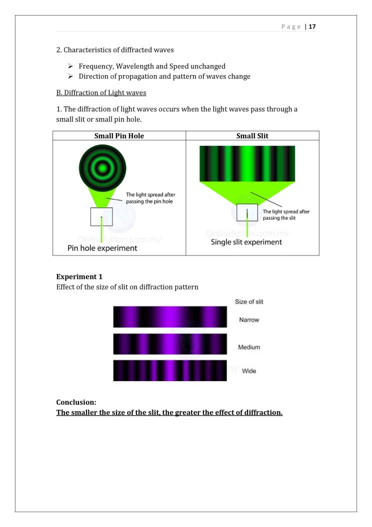 Notes On SPM F5 Chapter 1 Waves - Notes - MyPrivateTutor Malaysia