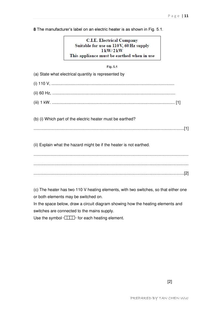 IGCSE Physics Revision Notes AND Pass Year Question Compilation - Notes ...