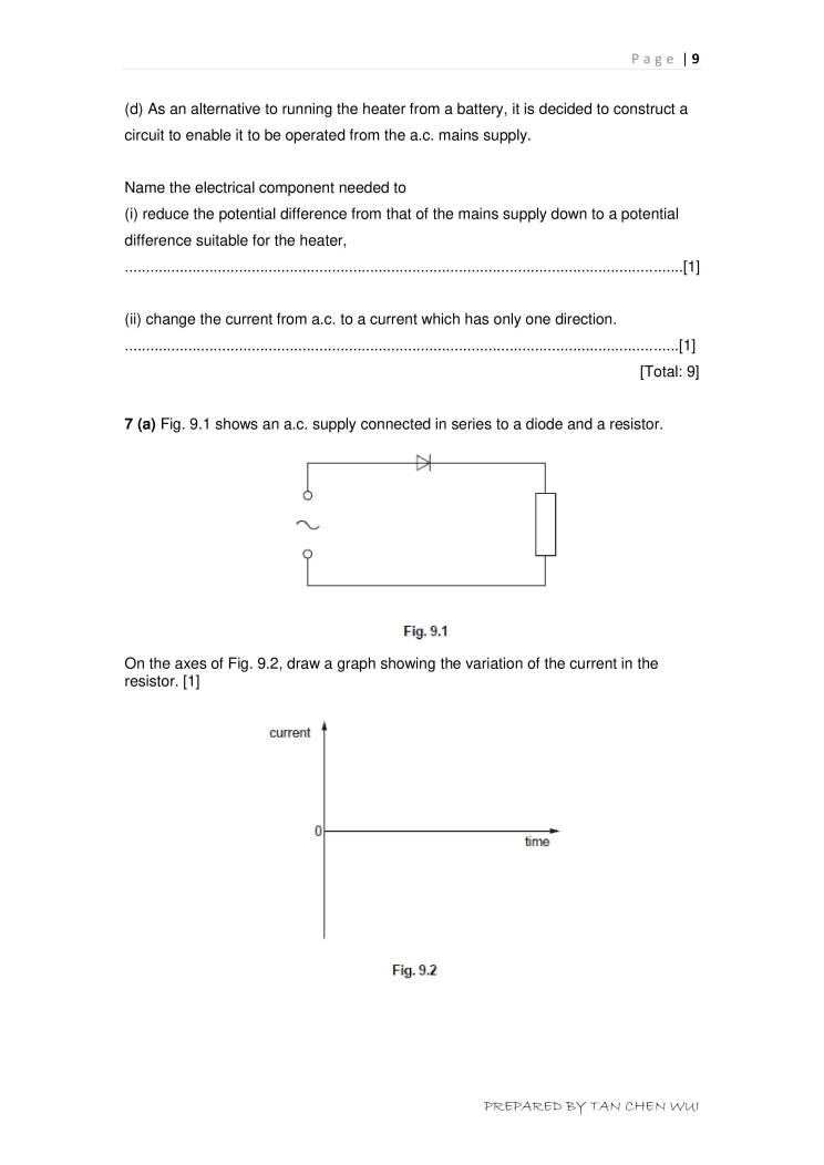 IGCSE Physics Revision Notes AND Pass Year Question Compilation - Notes ...