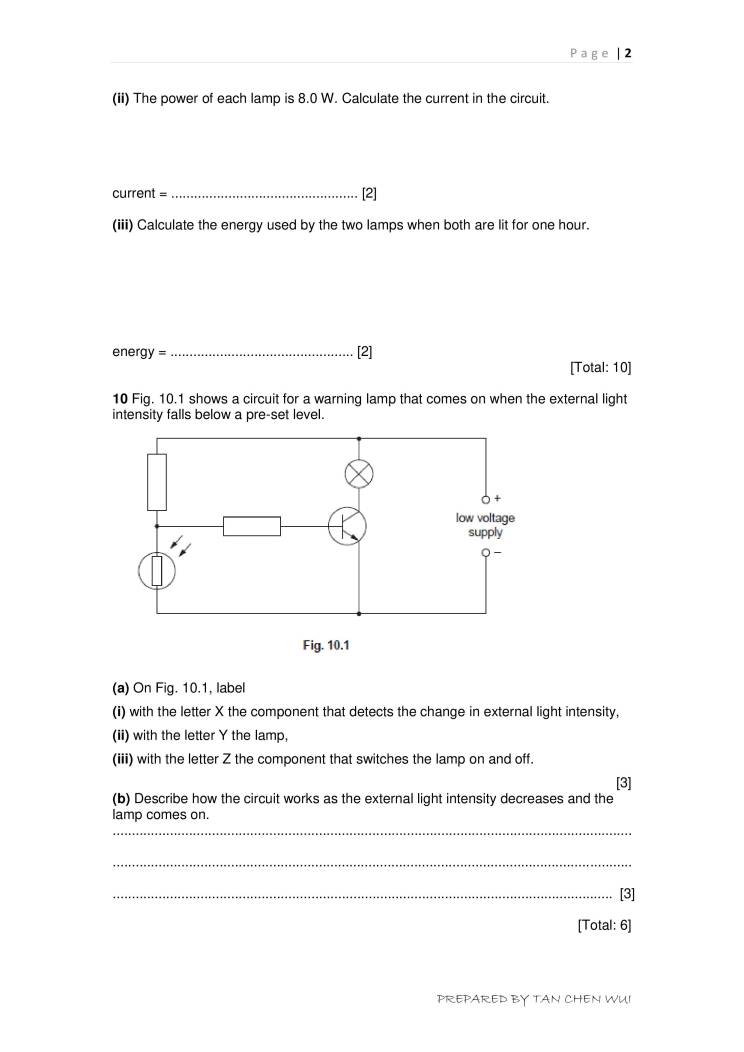 IGCSE Physics Revision Notes AND Pass Year Question Compilation - Notes ...