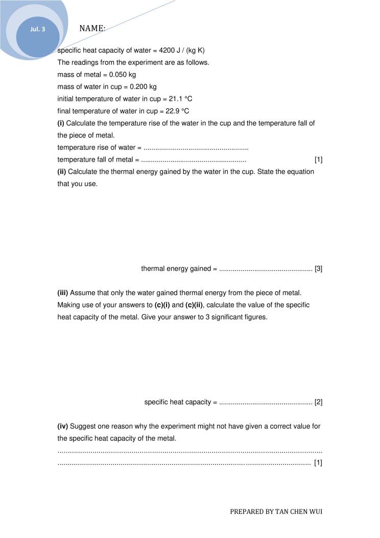 IGCSE Physics Revision Notes AND Pass Year Question Compilation - Notes ...