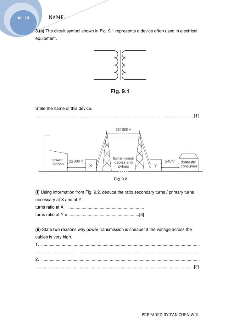 IGCSE Physics Revision Notes AND Pass Year Question Compilation - Notes ...