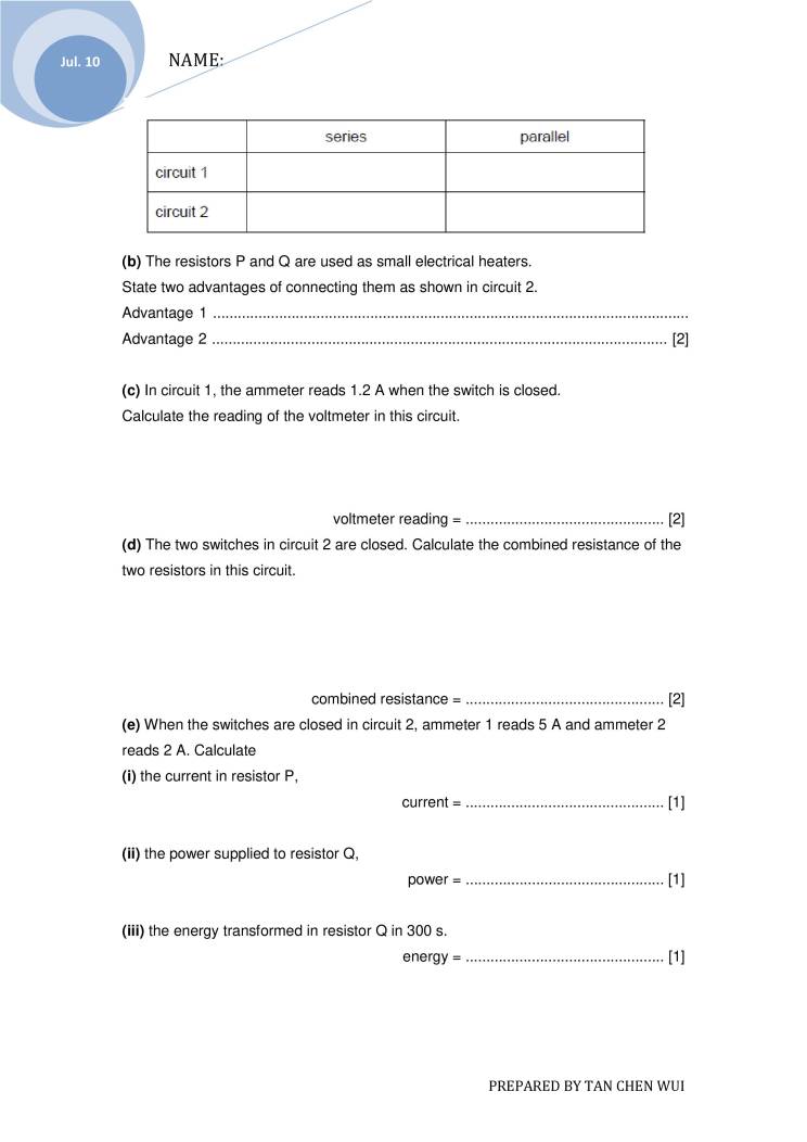 IGCSE Physics Revision Notes AND Pass Year Question Compilation - Notes ...