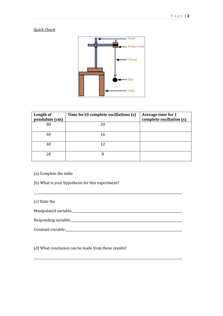 F1 Science Notes - Notes - MyPrivateTutor Malaysia