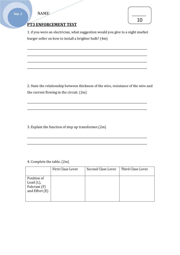 PT3 Science Notes - Notes - MyPrivateTutor Malaysia