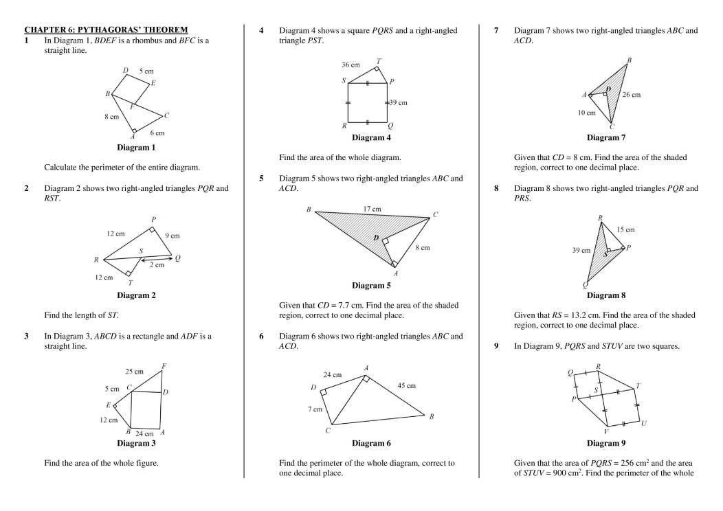 Mathematics Revision PT1 Students - Notes - MyPrivateTutor Malaysia