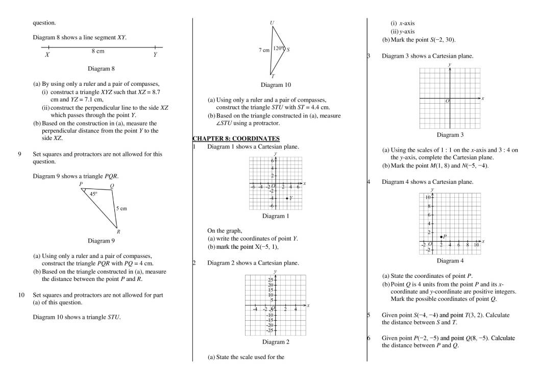 Mathematics Revision PT1 Students - Notes - MyPrivateTutor Malaysia