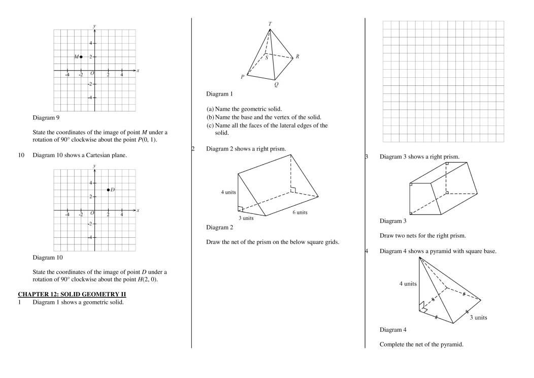 Mathematics Revision PT1 Students - Notes - MyPrivateTutor Malaysia