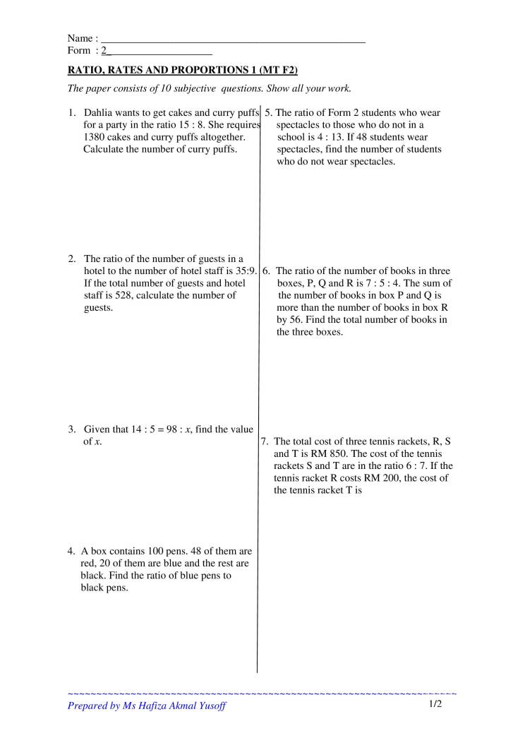 Study Notes for Mathematics - Download Free Study Notes - MyPrivateTutor