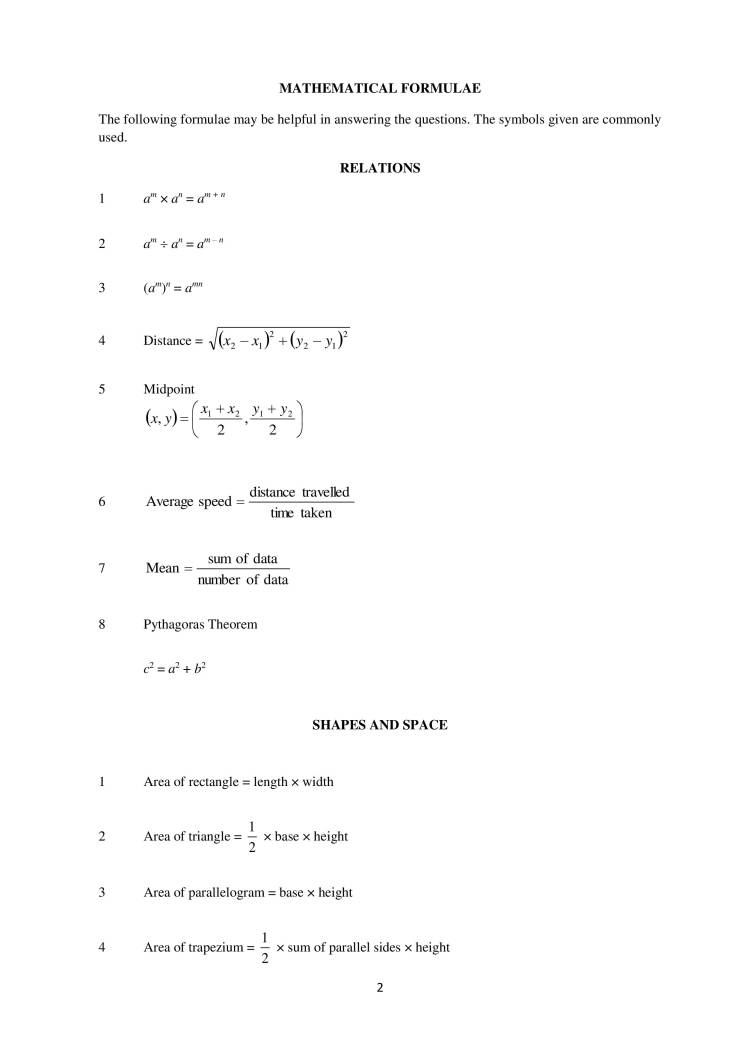 MATHS PT3 PPT - Notes - MyPrivateTutor Malaysia