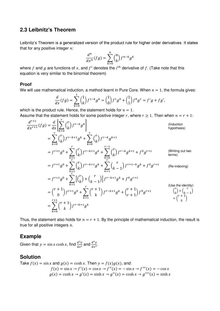 Sample Notes On Further Mathematics - Notes - MyPrivateTutor Malaysia