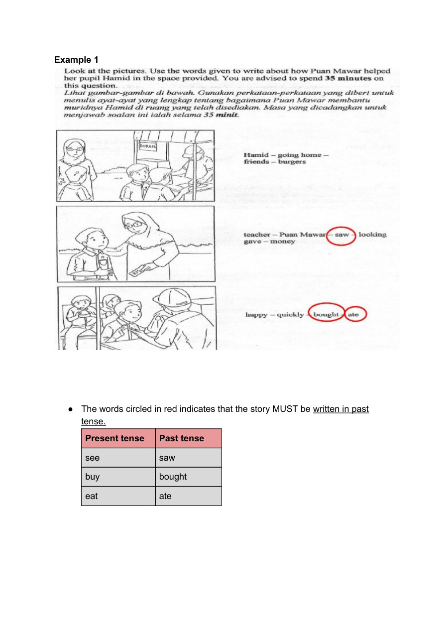 Notes On UPSR English Paper 2 (Section C) - Notes - MyPrivateTutor Malaysia