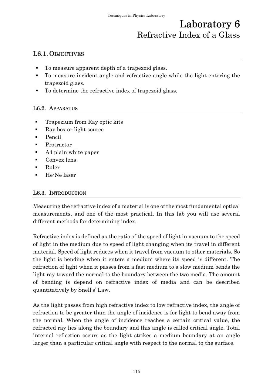 Notes On Techniques In Laboratory Physics - Notes - MyPrivateTutor Malaysia