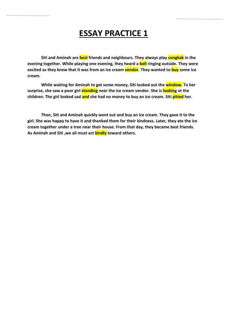 Note on Essay - Notes - MyPrivateTutor Malaysia