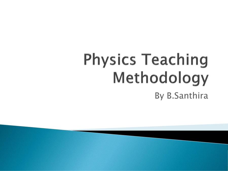 Physics Teaching Methodology For SPM/IGCSE - PowerPoint Slides ...