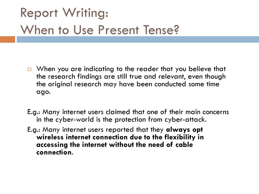 PPT On Organizing And Writing A Long Report - PowerPoint Slides ...