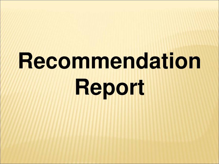 PPT On Writing Recommendation Report - PowerPoint Slides ...