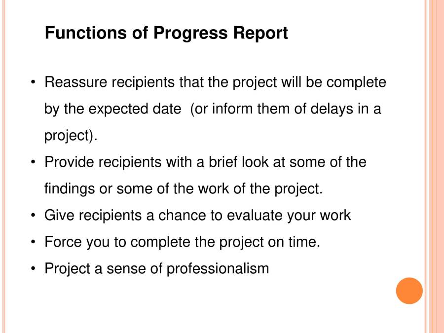 PPT On Writing Progress Report - PowerPoint Slides - MyPrivateTutor ...