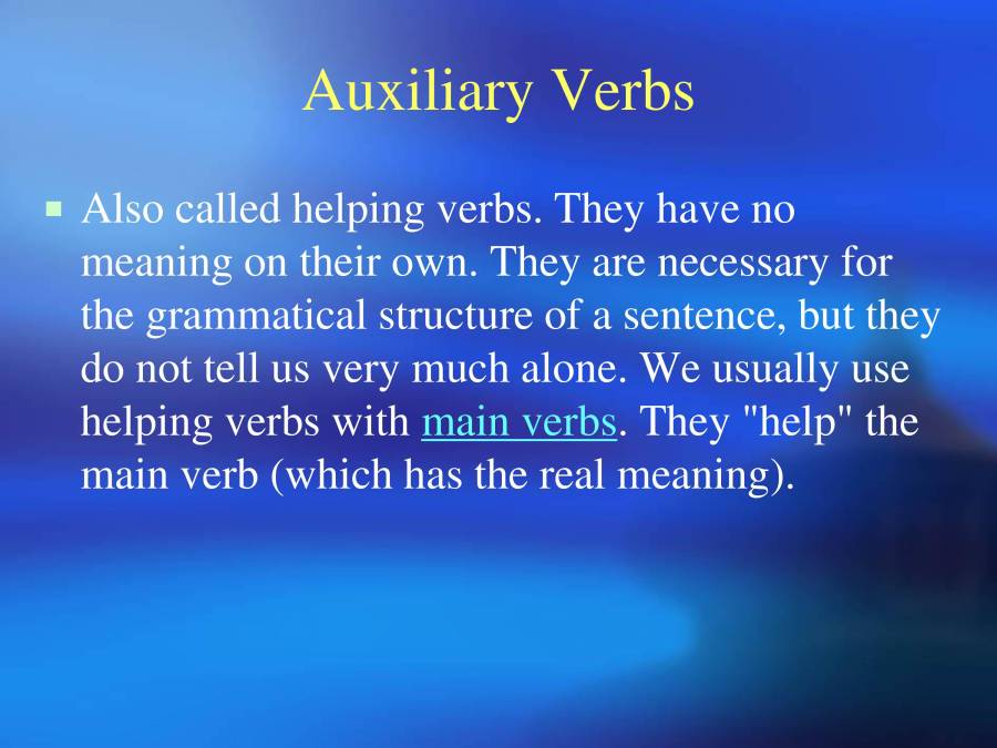 PPT On Modal Auxiliaries Verbs - PowerPoint Slides - MyPrivateTutor ...