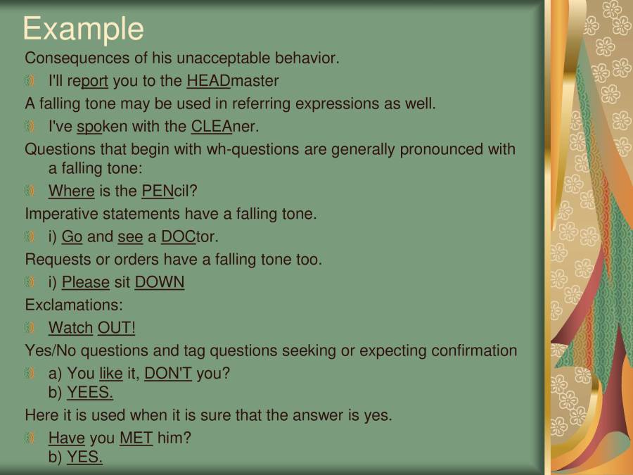 PPT On Intonation And Pronounciation - PowerPoint Slides ...
