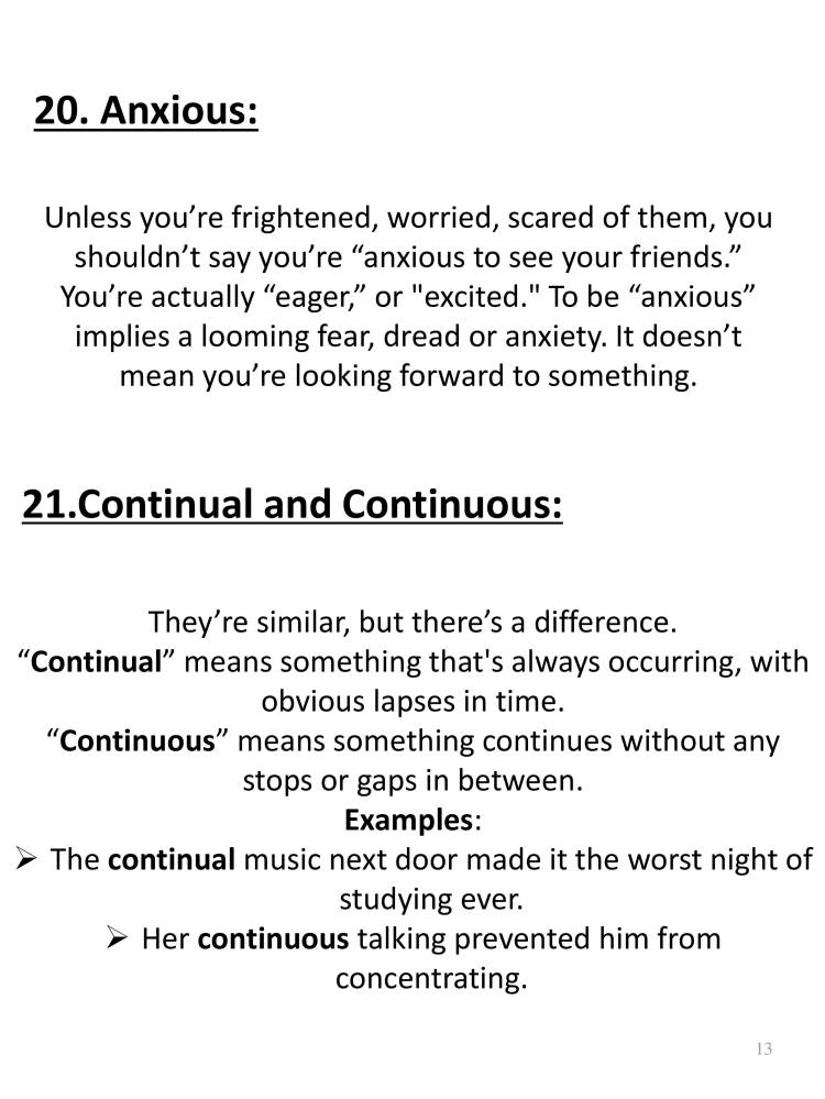 PPT On Common Errors Committed By English Learners. - PowerPoint Slides ...