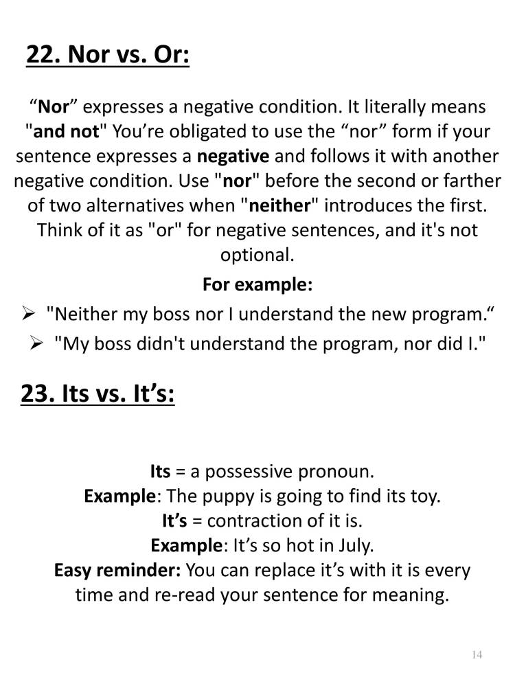 PPT On Common Errors Committed By English Learners. - PowerPoint Slides ...