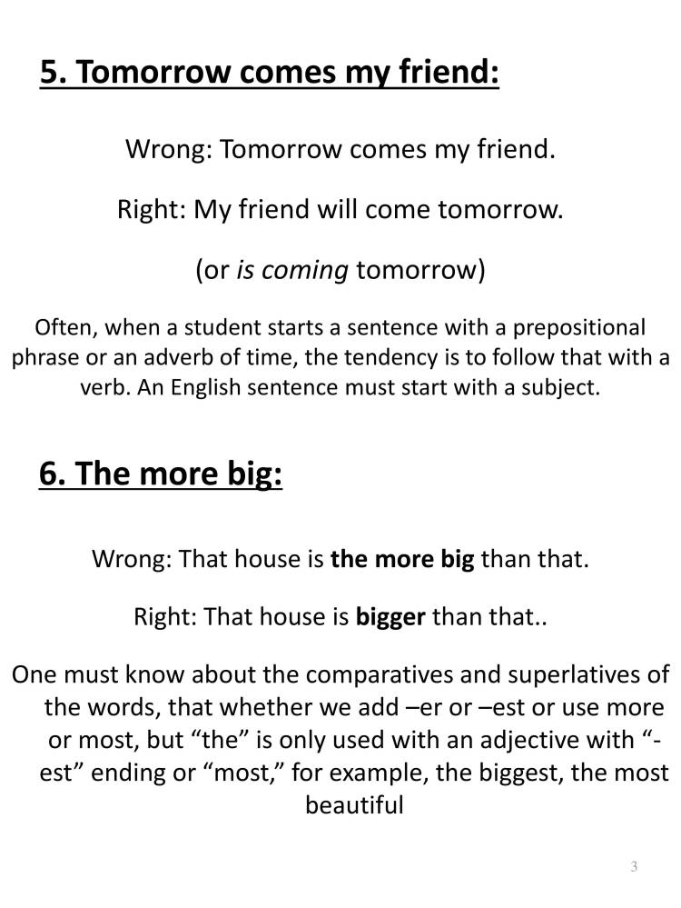 PPT On Common Errors Committed By English Learners. - PowerPoint Slides ...