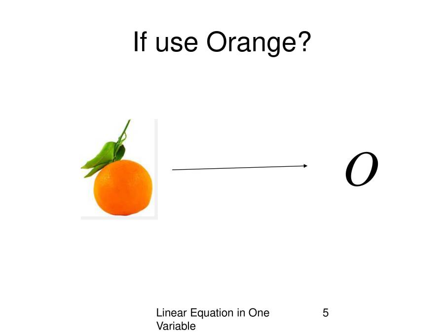 PPT On Linear Equation With One Variable - PowerPoint Slides ...