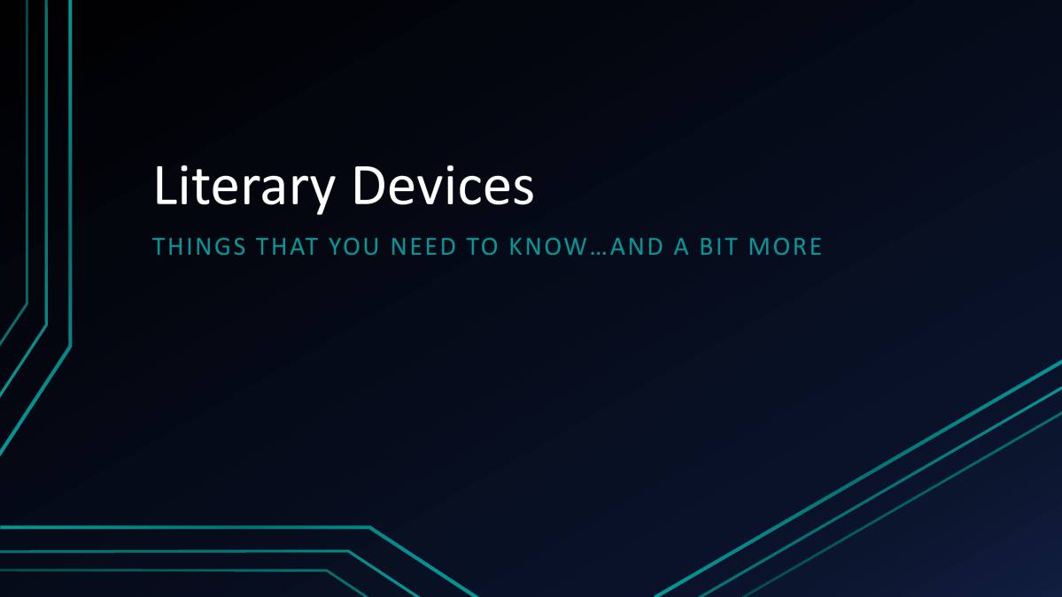 Literary Devices In Different Languages - PowerPoint Slides ...